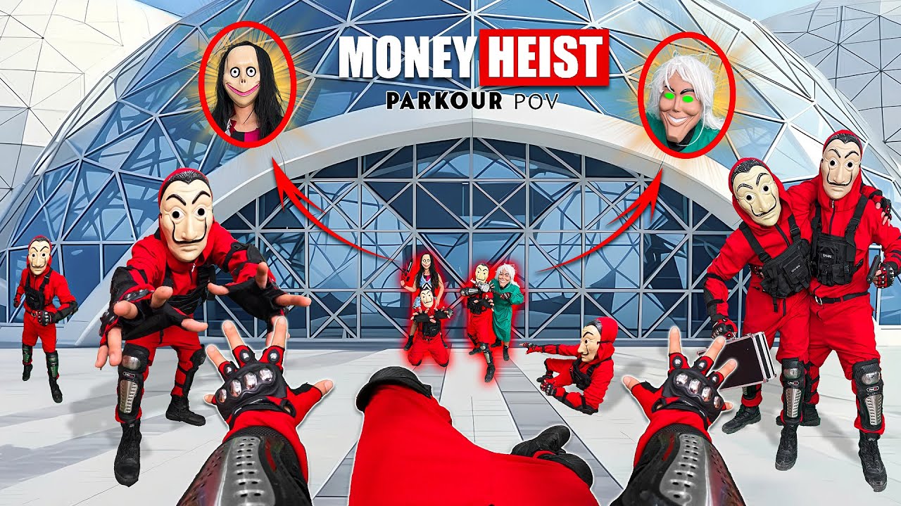 ESCAPE CHALLENGE IN THE ABANDONED HOUSE: MONEY HEIST Vs SMILING WOMEN ...