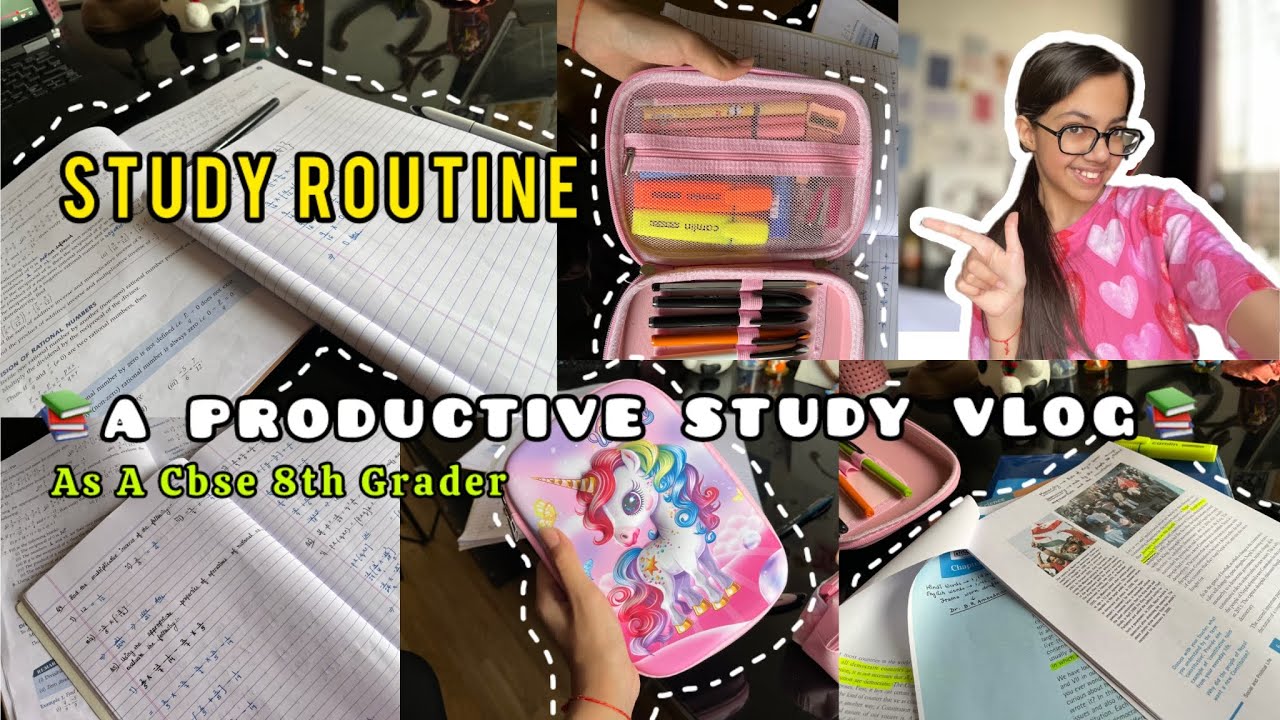 📚STUDY VLOG📝A Productive Study Routine As A Cbse 8th Grader🎯 - YouTube