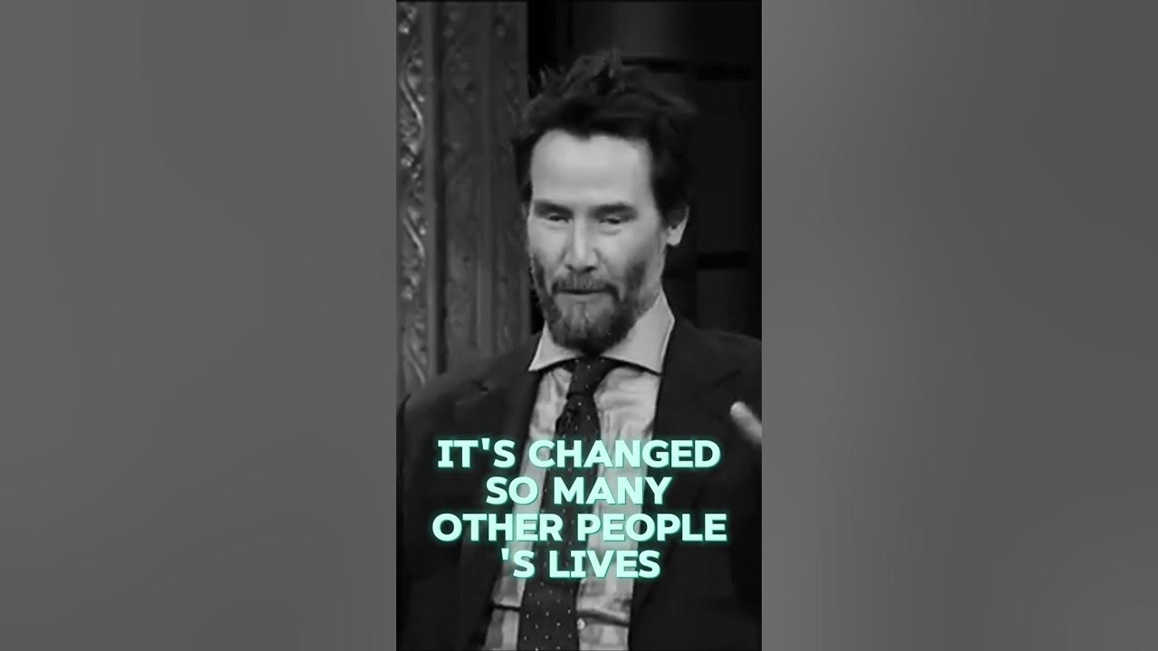 Keanu Reeves Gets Emotional " Matrix Changed My Life" - YouTube