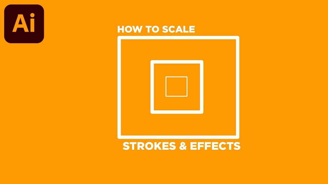 How To Scale Strokes Effects In Adobe Illustrator 2021 Tutorial In How To Scale Strokes Effects In Adobe Illustrator 2021 Tutorial In
