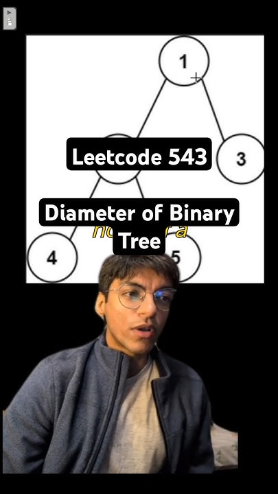 Leetcode 543 - Diameter of Binary Tree (Facebook interview question) #leetcode #dsa #faang # ...