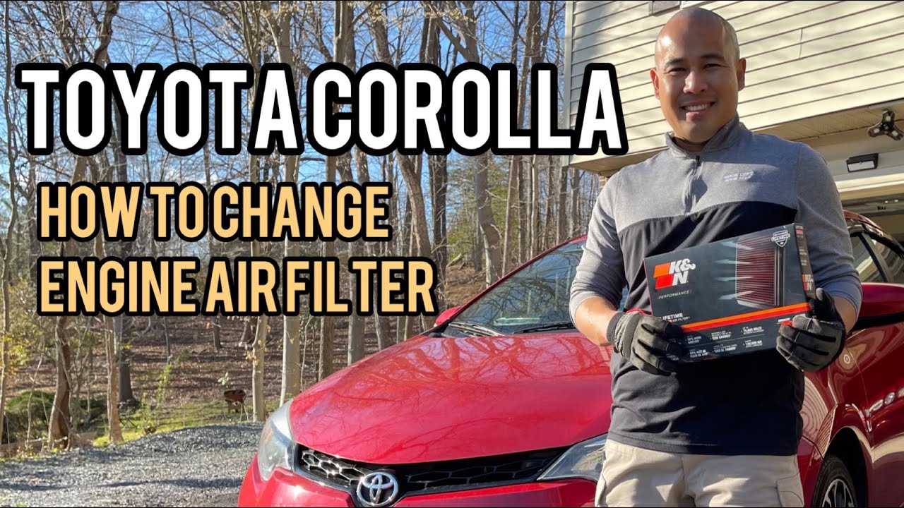 How to Change & Replace Toyota Corolla Engine Air Filter and Upgrade It ...