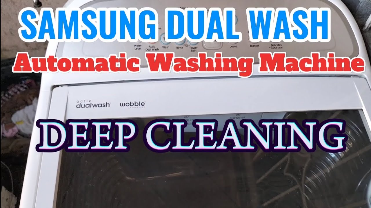 SAMSUNG DUAL WASH WOBBLE AUTOMATIC WASHING MACHINE DEEP CLEANING - YouTube