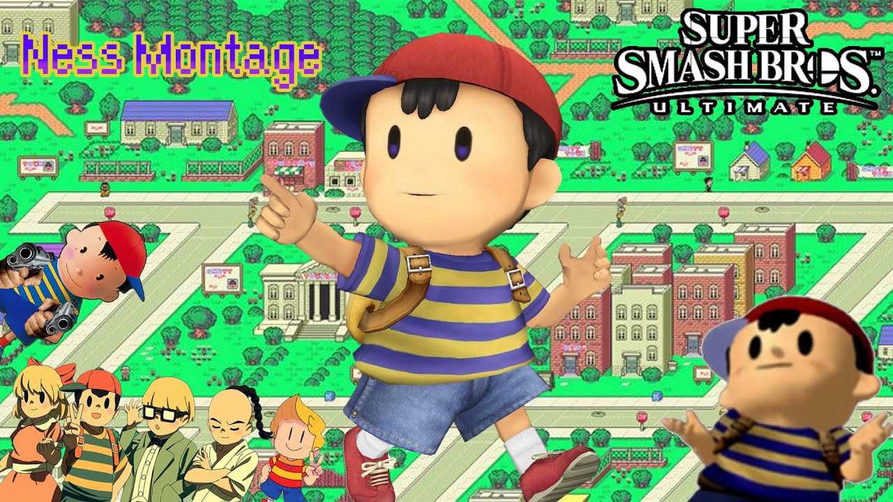 NESS LOVES TO SMASH | Ness Montage (Super Smash Bros Ultimate) - YouTube