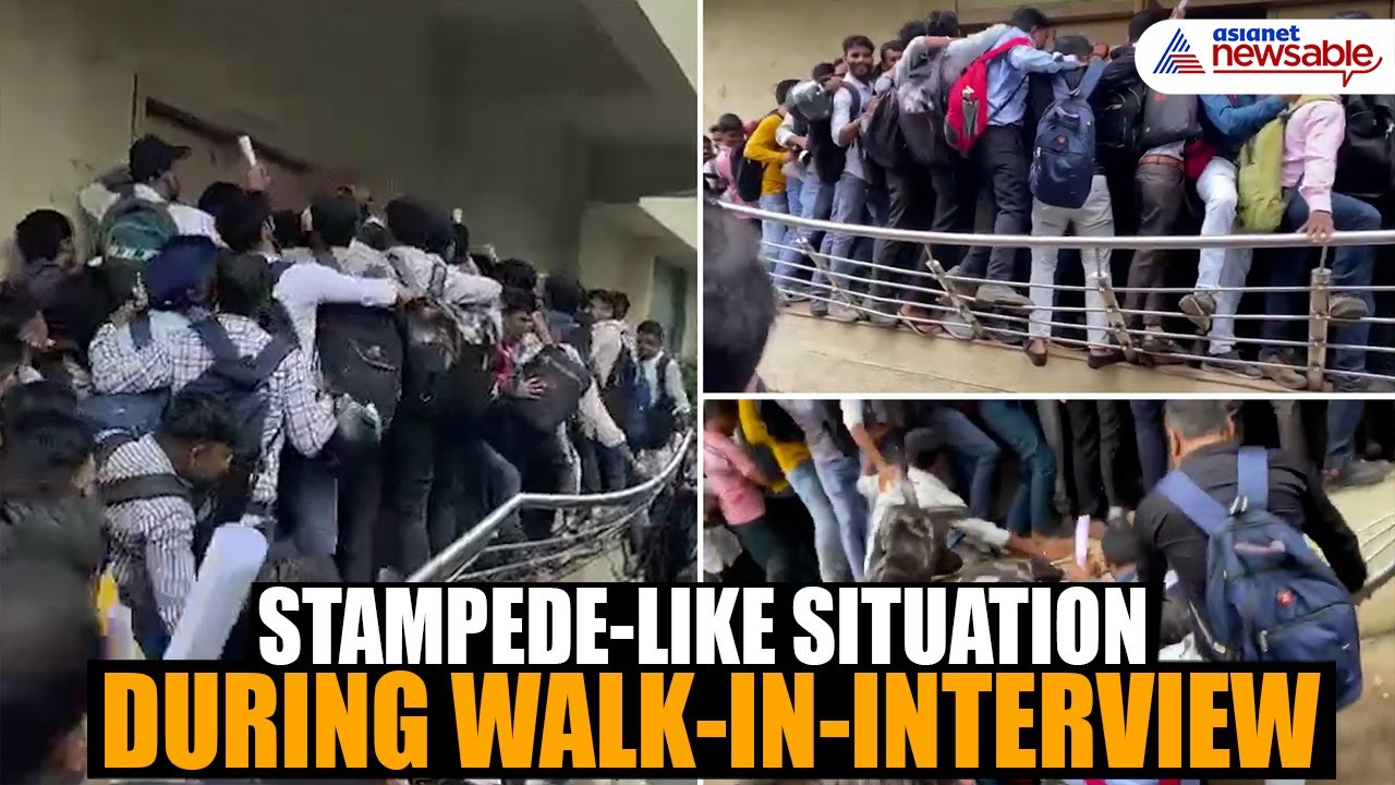 Gujarat: Stampede-like situation during walk-in-interview at Ankleshwar ...