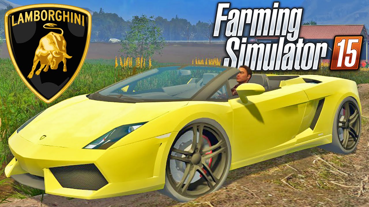 Farming Simulator 2015 - Carro Lamborghini - YouTube