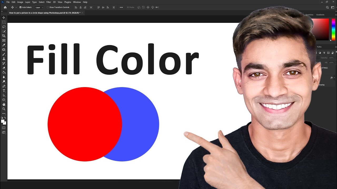Photoshop Fill Color Tutorial | How To Change Shape Color - YouTube