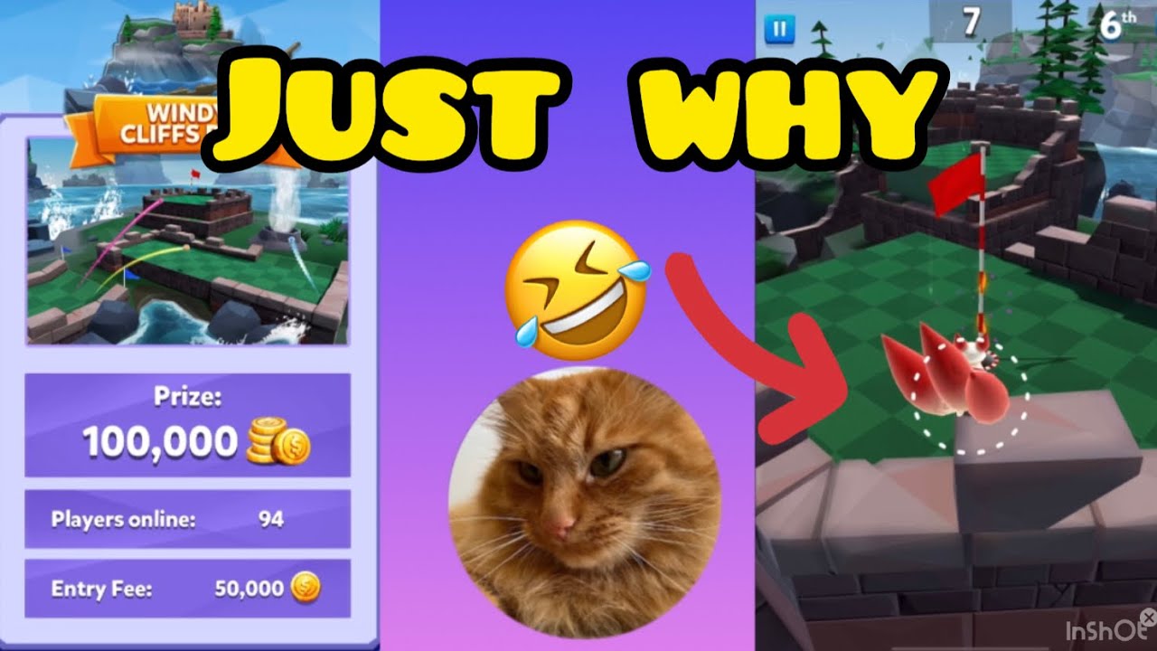 Found probably the most pointless spot in windy pro | golf battle - YouTube