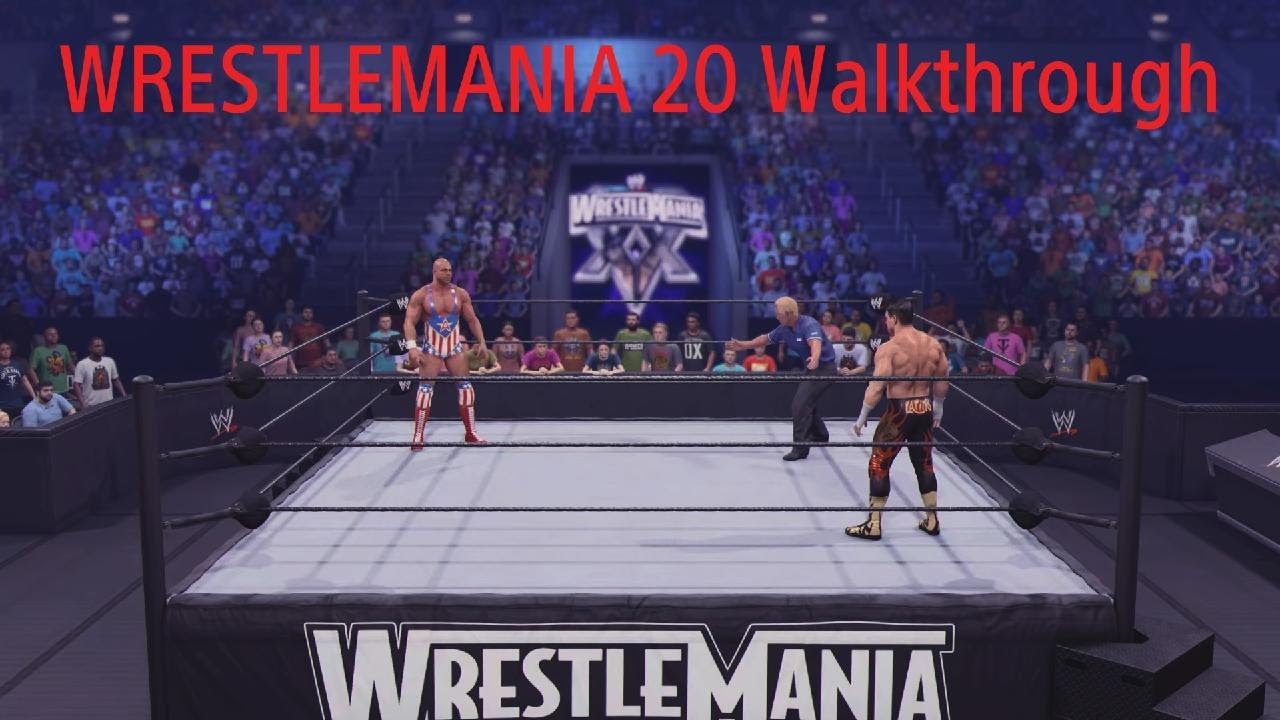WRESTLEMANIA 20 Walkthrough- WWE 2K24 showcase - YouTube