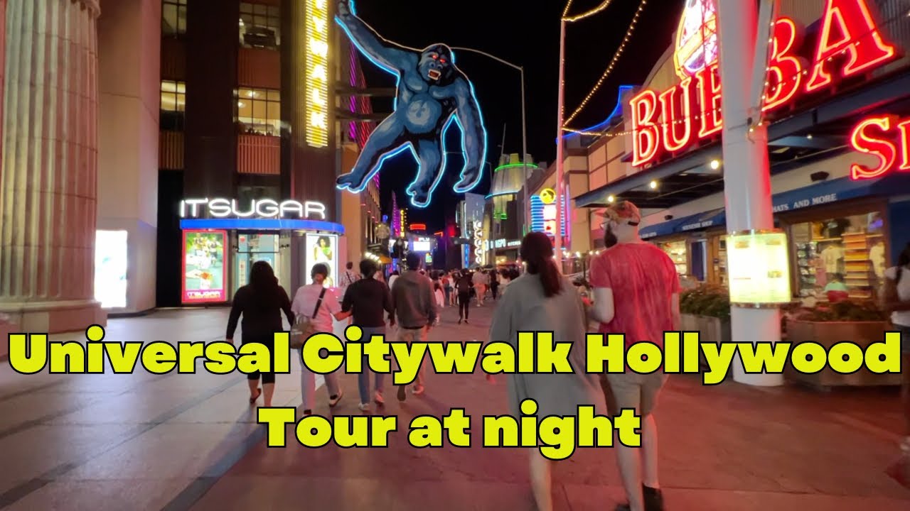 Universal City Walk Tour at night #universalcitywalk #universalcity ...