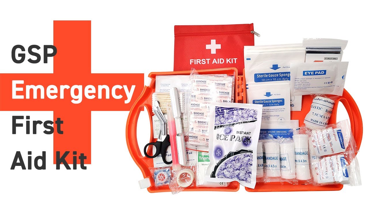 GSP Emergency First Aid Kit | Athletic First Aid Kit Sports - YouTube