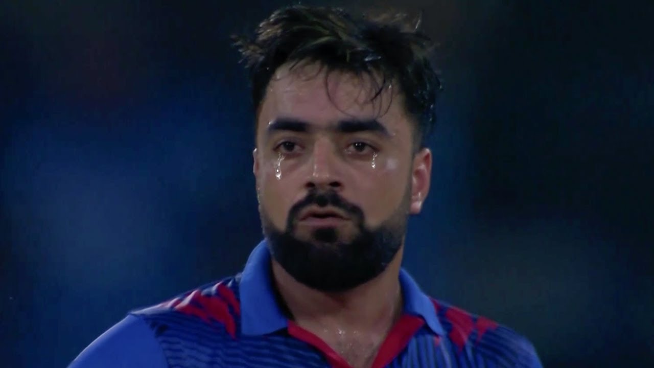 Emotional Rashid Khan crying after OUT from Asia Cup 2023 | AFG vs SL ...