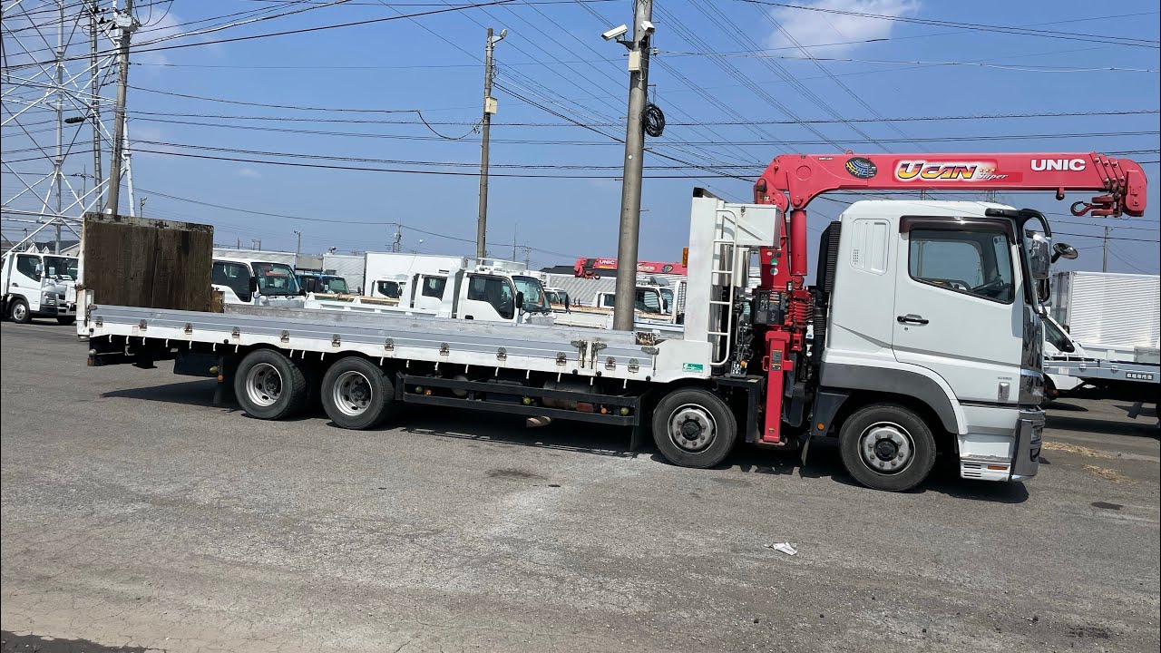 Mitsubishi Fuso Super Great | Heavy Truck with Cargo Crane | Heavy ...