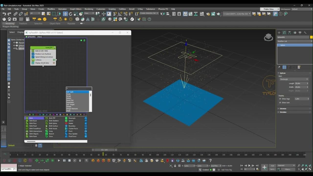 Rain Simulation - YouTube