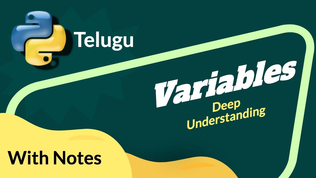 More On Variables Python In Telugu Python Full Course Youtube 2755