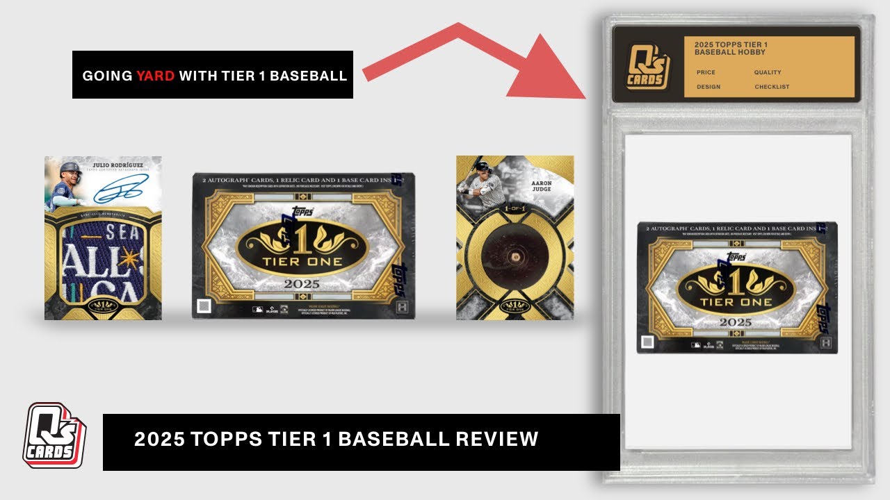 2025 Topps Tier 1 Baseball First Look! Hobby Box Review & Break # ...