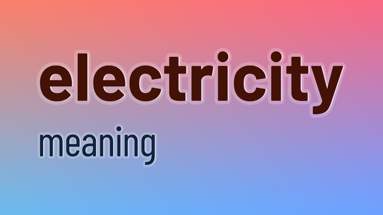 Electricity - 96 English Vocabulary Flashcards - YouTube