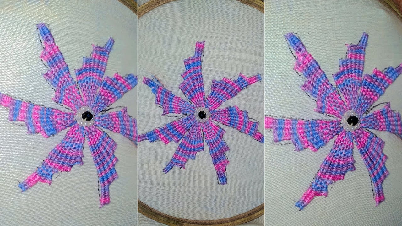 Hand embroidery kadai kamal design |Simple embroidery design for kurti ...