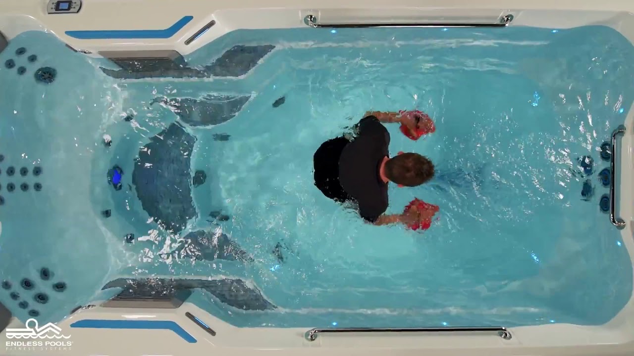 Fit@Home Water Exercise #1 - Bicep Curls + Tricep Extensions - YouTube