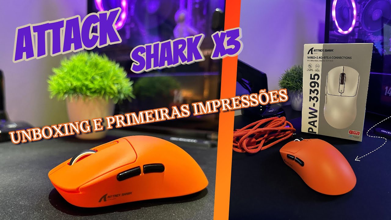 ATTACK SHARK X3 LARANJA - YouTube