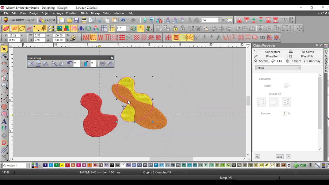 EmbroideryStudio e3 - Transform Toolbar - YouTube
