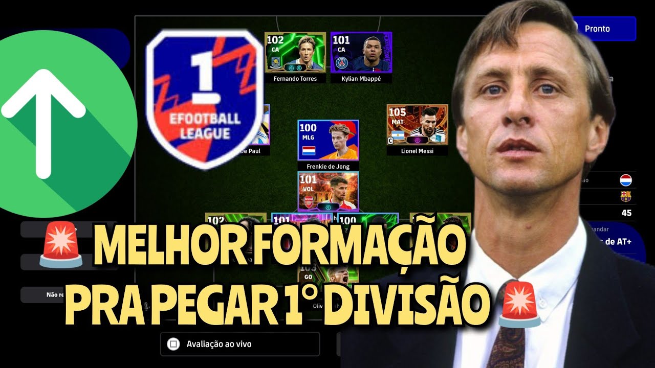 A MELHOR FORMAÇÃO NO POSSE DE BOLA PRA DOMINAR O JOGO NO EFOOTBALL 2025 ...