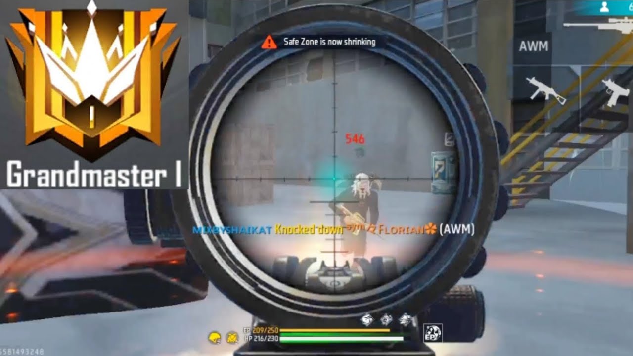 Free Fire Grandmaster|Free Fire Max Push Skill|Free Fire Grandmaster ...