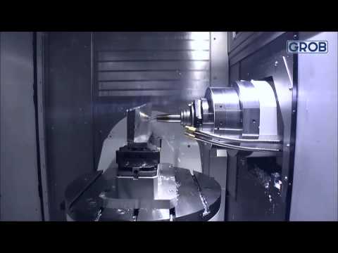 GROB Full 5 Axis Machine Center - YouTube