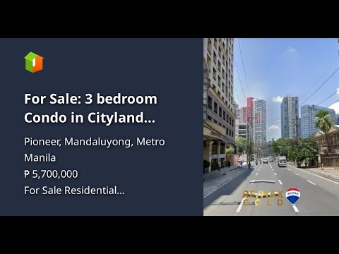 For Sale: 3 bedroom Condo in Cityland Pioneer Mandaluyong below 6M ...