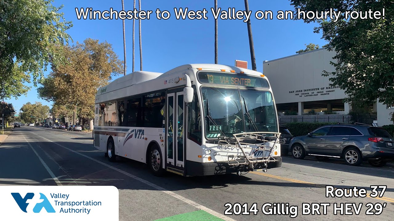 VTA 4115 on Route 37 - 2014 Gillig BRT HEV 29’ - YouTube