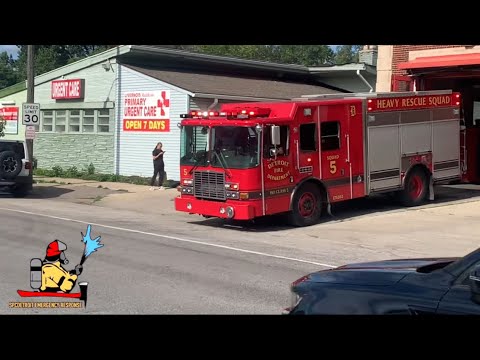 Detroit Fire Department Squad 5 Responding PRIORITY 1 SPECIAL ALARM ...