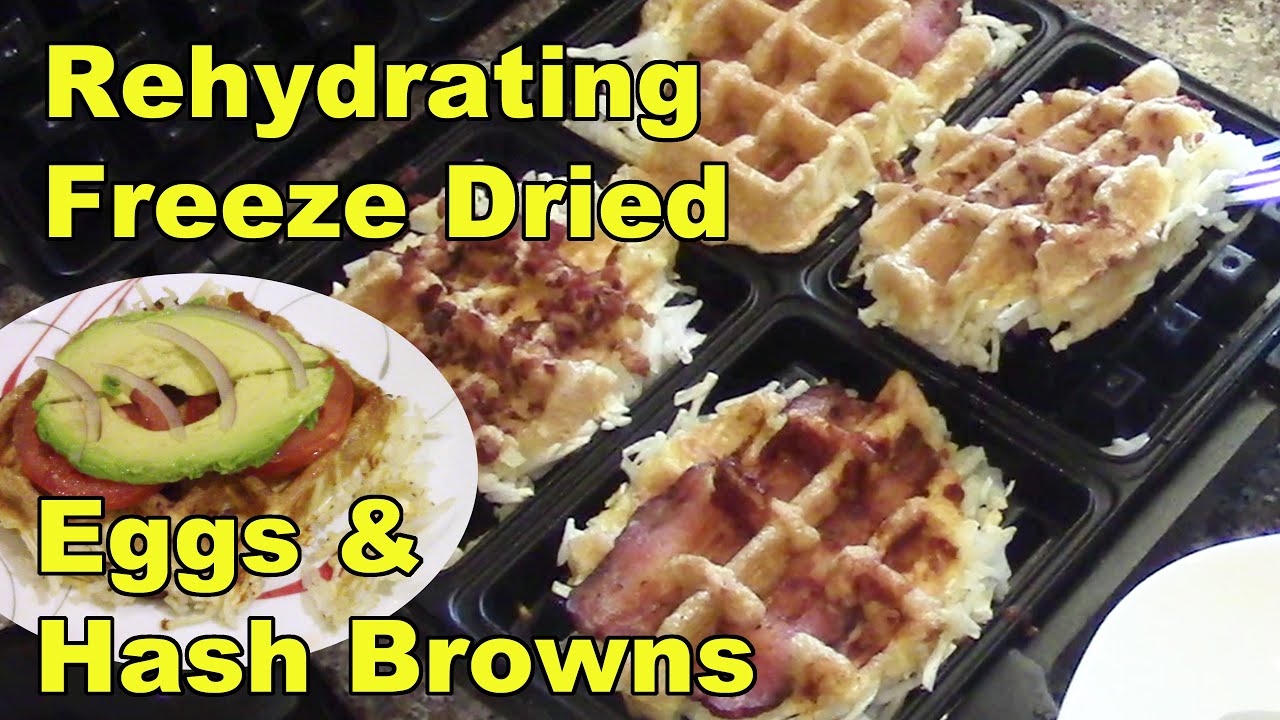 Hash Browns and Eggs Rehydration Tests - YouTube