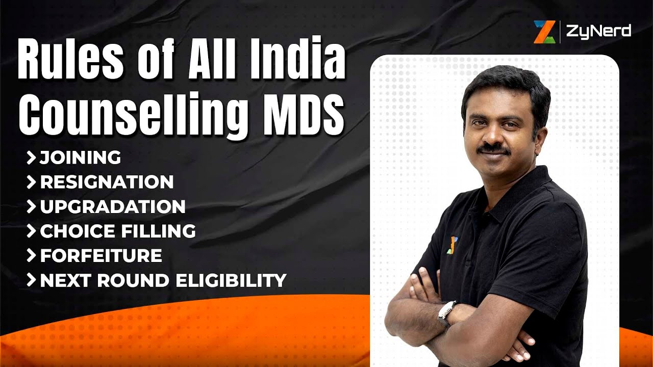 Rules of All India Counselling MDS 2024 - YouTube