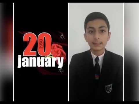 20 January 1990     (School № 142 , Baku)