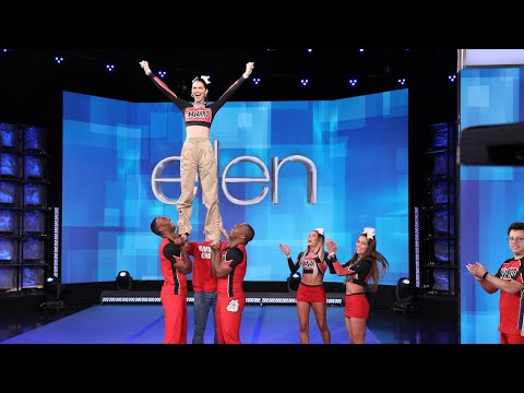 Kendall Jenner & Average Andy Learn a Routine from the ‘Cheer’ Squad