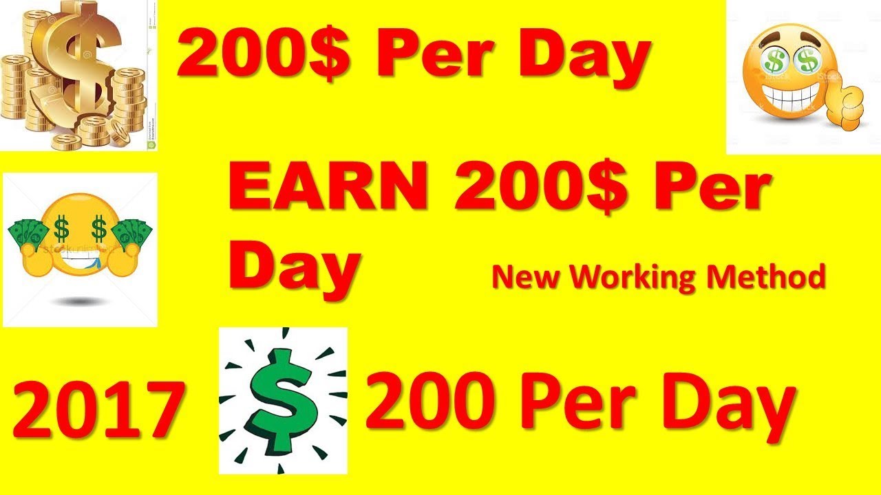How to Earn $200 per day!! I Working October 2017 I Secure And ...