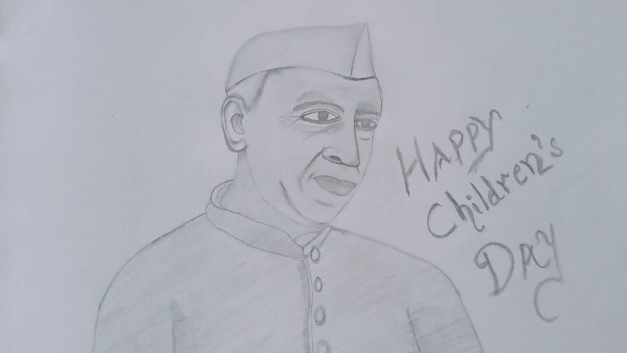 A tribute to Jawaharlal Nehru, our Chachaji || Drawing part - 3 ...