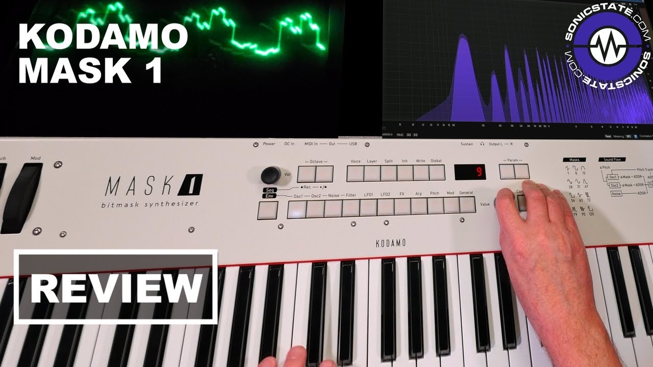 Kodamo Mask 1 Bitmask Synthesizer - SonicLAB Review - YouTube