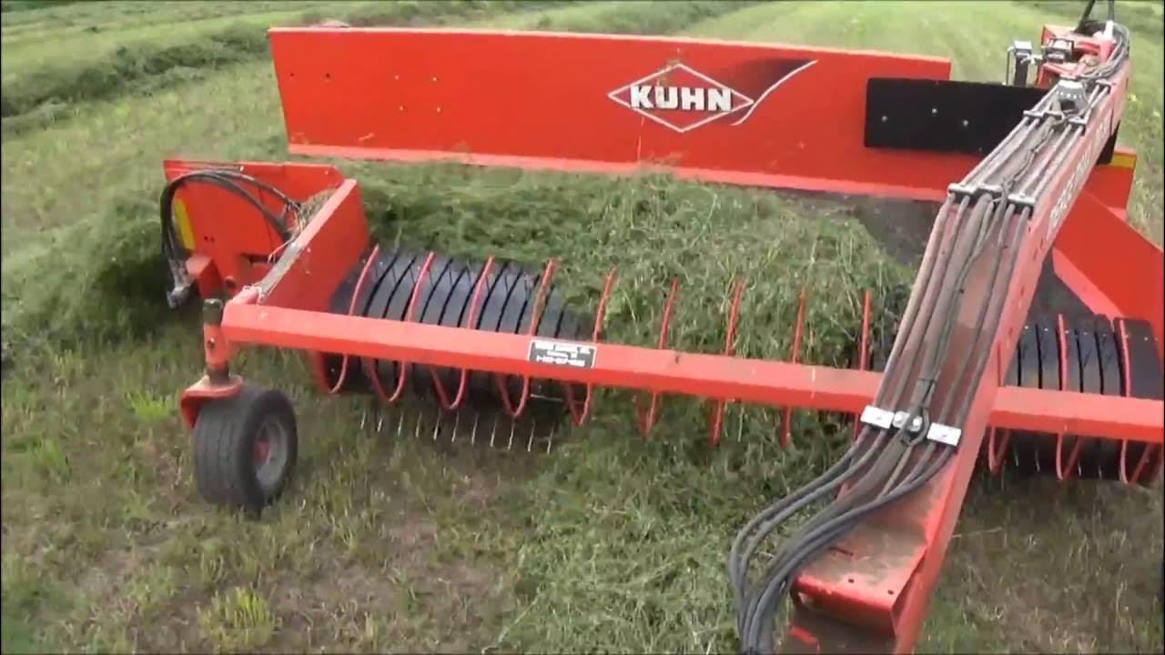 Merging Hay! With John Deere 6300 & Kuhn Merge Maxx MM300 - YouTube