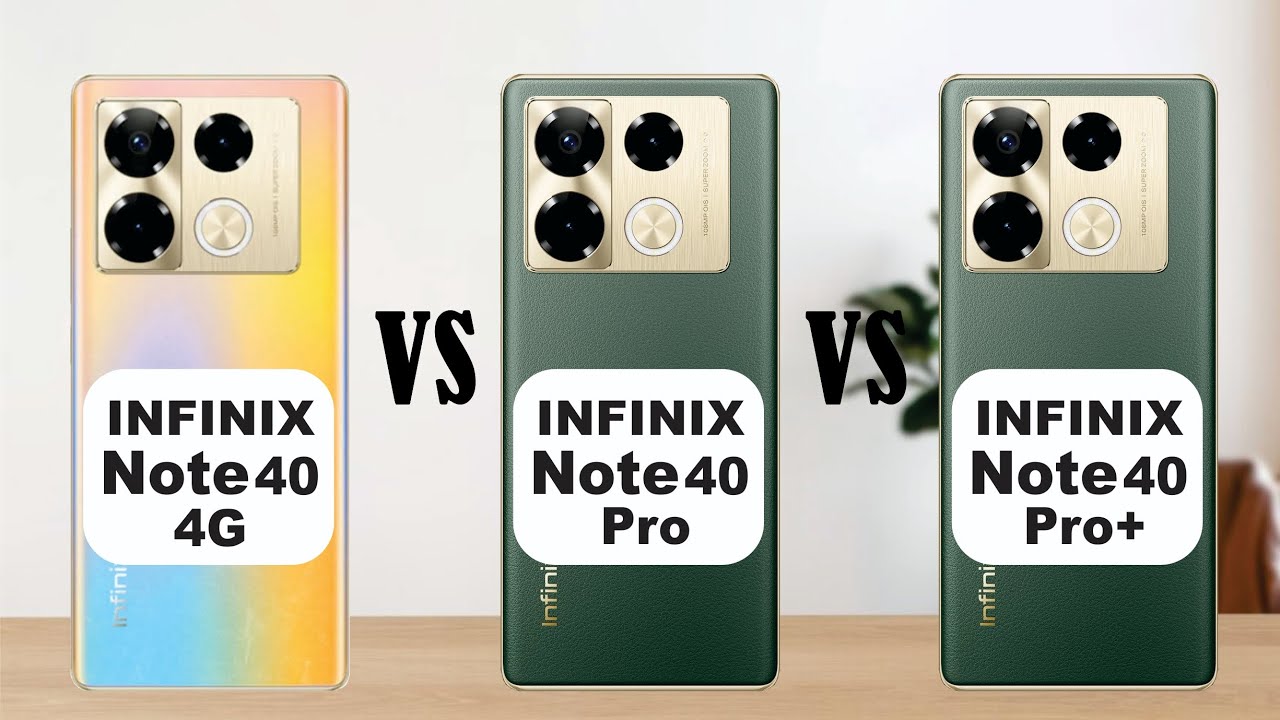 Infinix Note 40 4G vs Infinix Note 40 Pro vs Infinix Note 40 Pro+ I ...