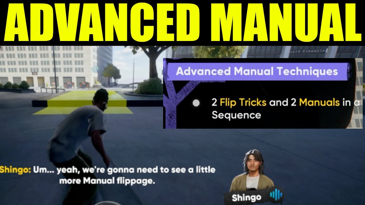 Skate - 2 flip tricks and 2 manuals in a sequence | advanced manual ...