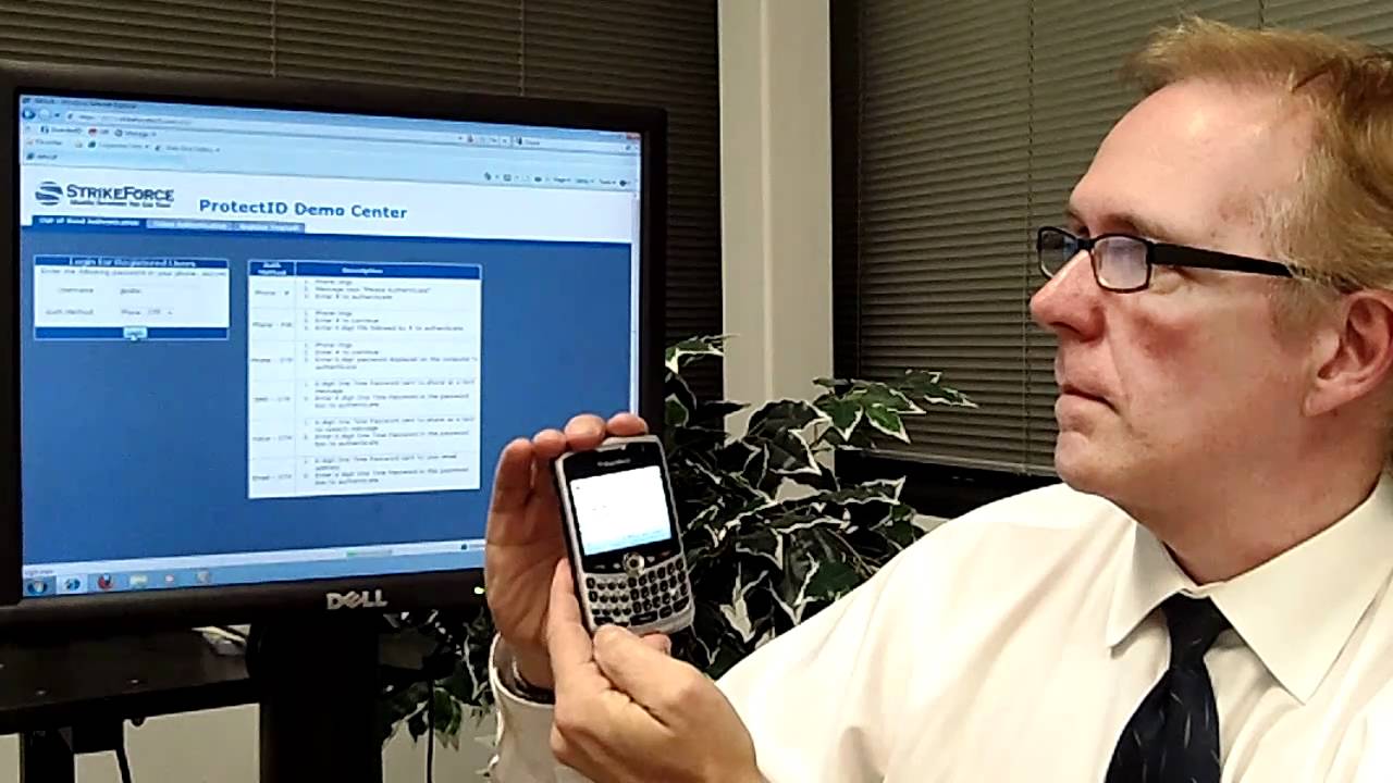 ProtectID collecting a one-time-password via phone for Out Of Band Two ...