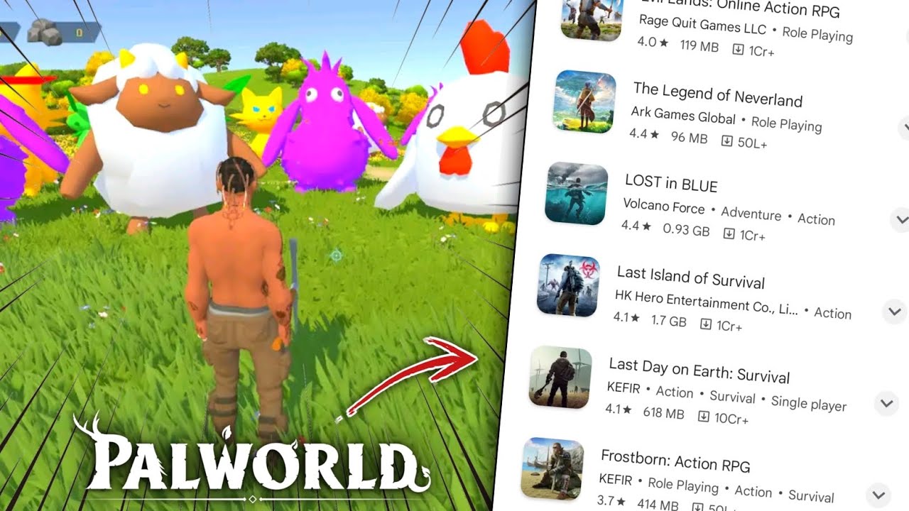 Palworld like game r🤯 | New Mobile Game in Play Store Download Now ...