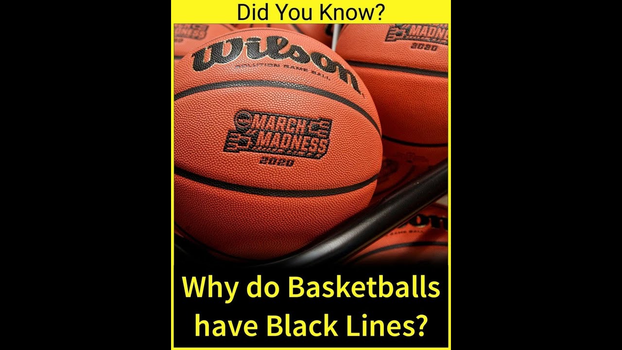 Why do basketballs have black lines | Minute Facts | Facts Only ! - YouTube