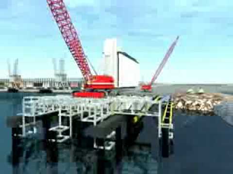 Construcción del Muelle Sur - YouTube
