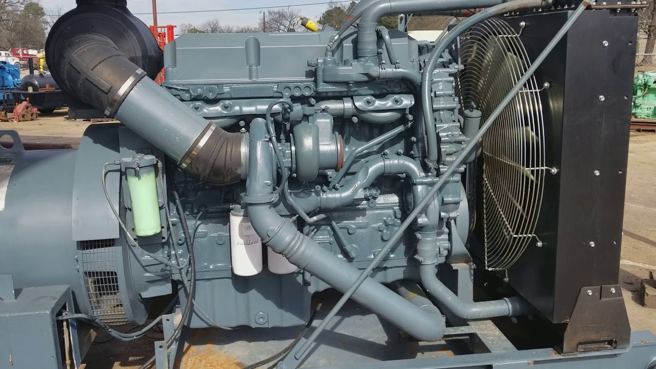 TAG# 137713 DETROIT DIESEL S60 14 LITER ENGINE RUN - YouTube