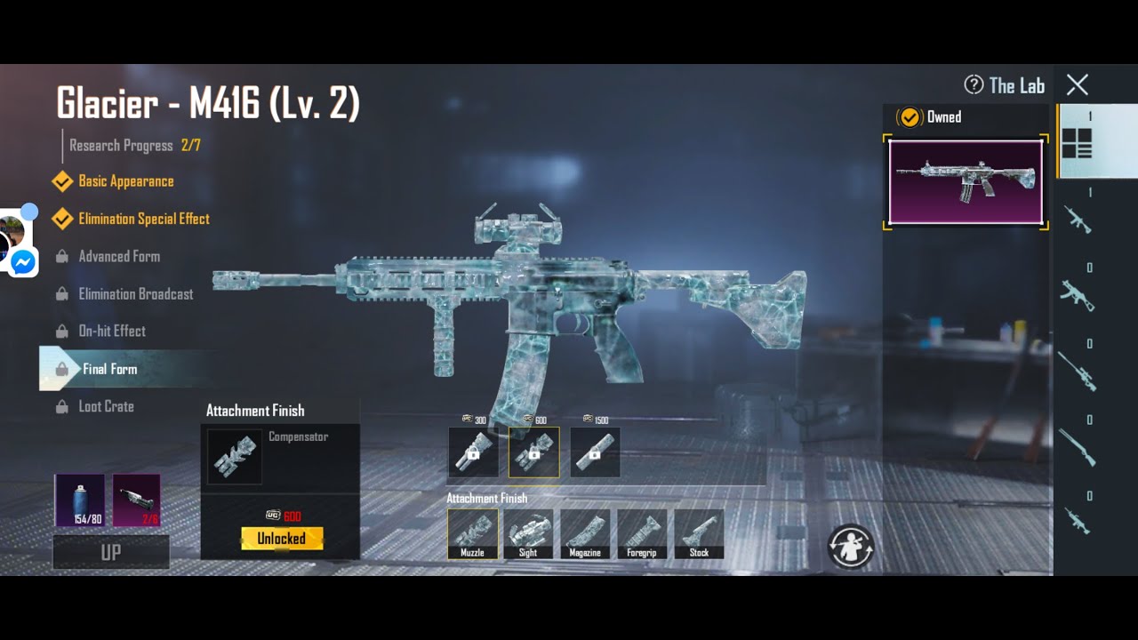 M416 ice skin update level 3 - YouTube
