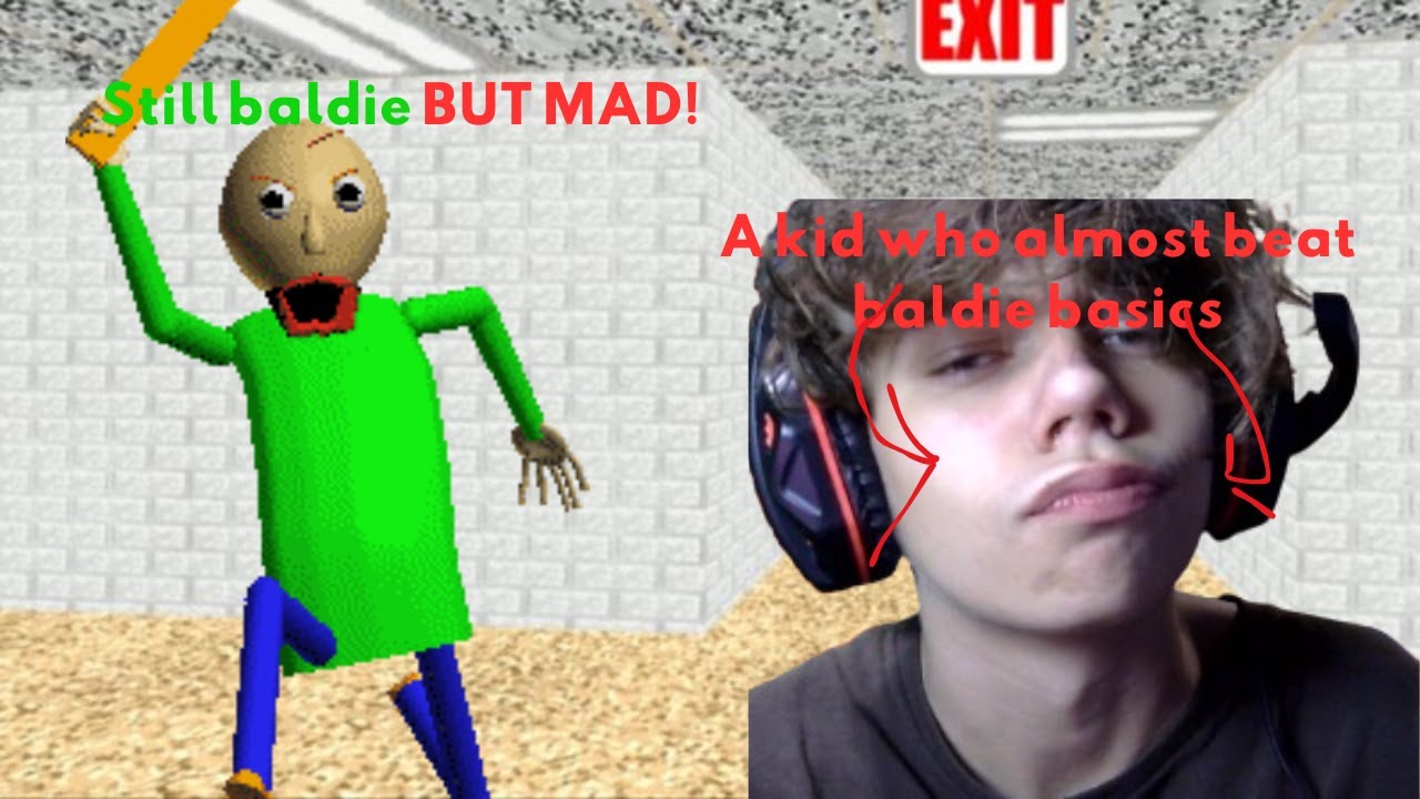 Not ending stream till i beat Baldie Basics or eat dinner pt4 - YouTube