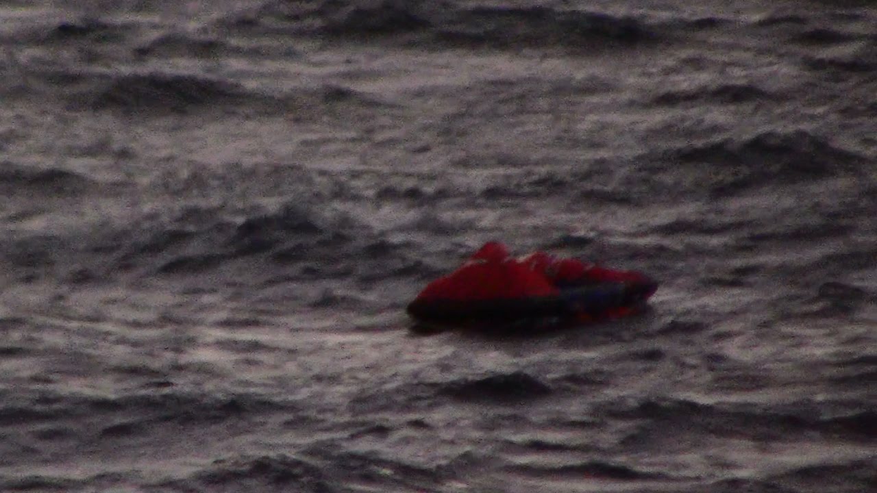 Cruise Ship Investigates Life Raft - YouTube
