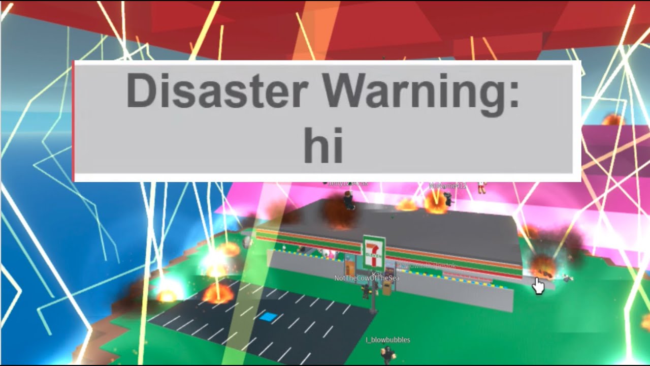 roblox modded natural disaster survival is CRAZY - YouTube